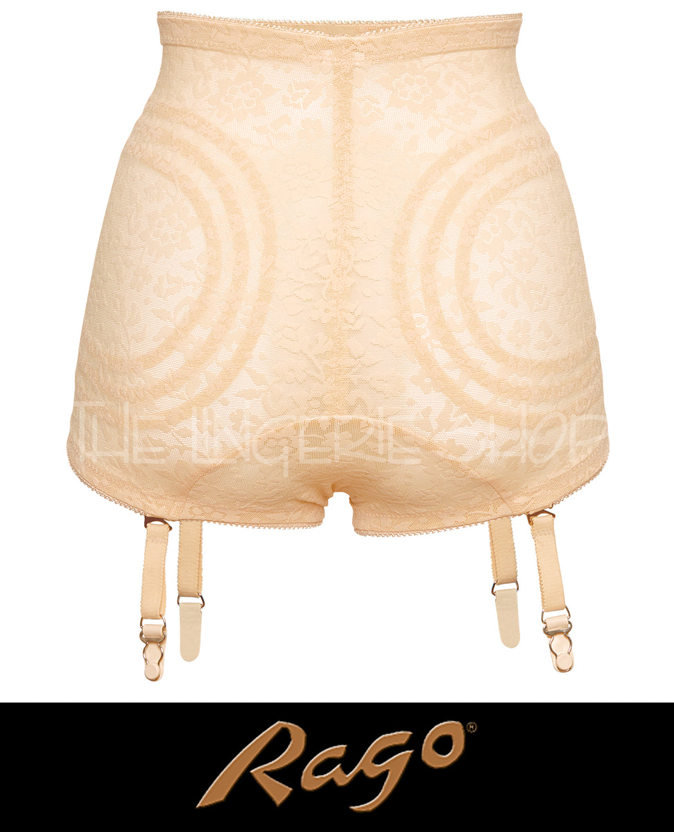 Rago 6197 Lacette Extra Firm Shaping Brief Panty with Garters ...